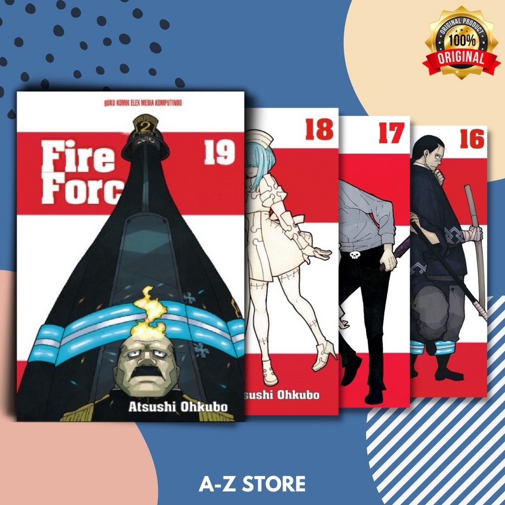 Jual AZ - Komik Fire Force Vol 16/17/18/19 | Atsushi Ohkubo | Shopee Indonesia