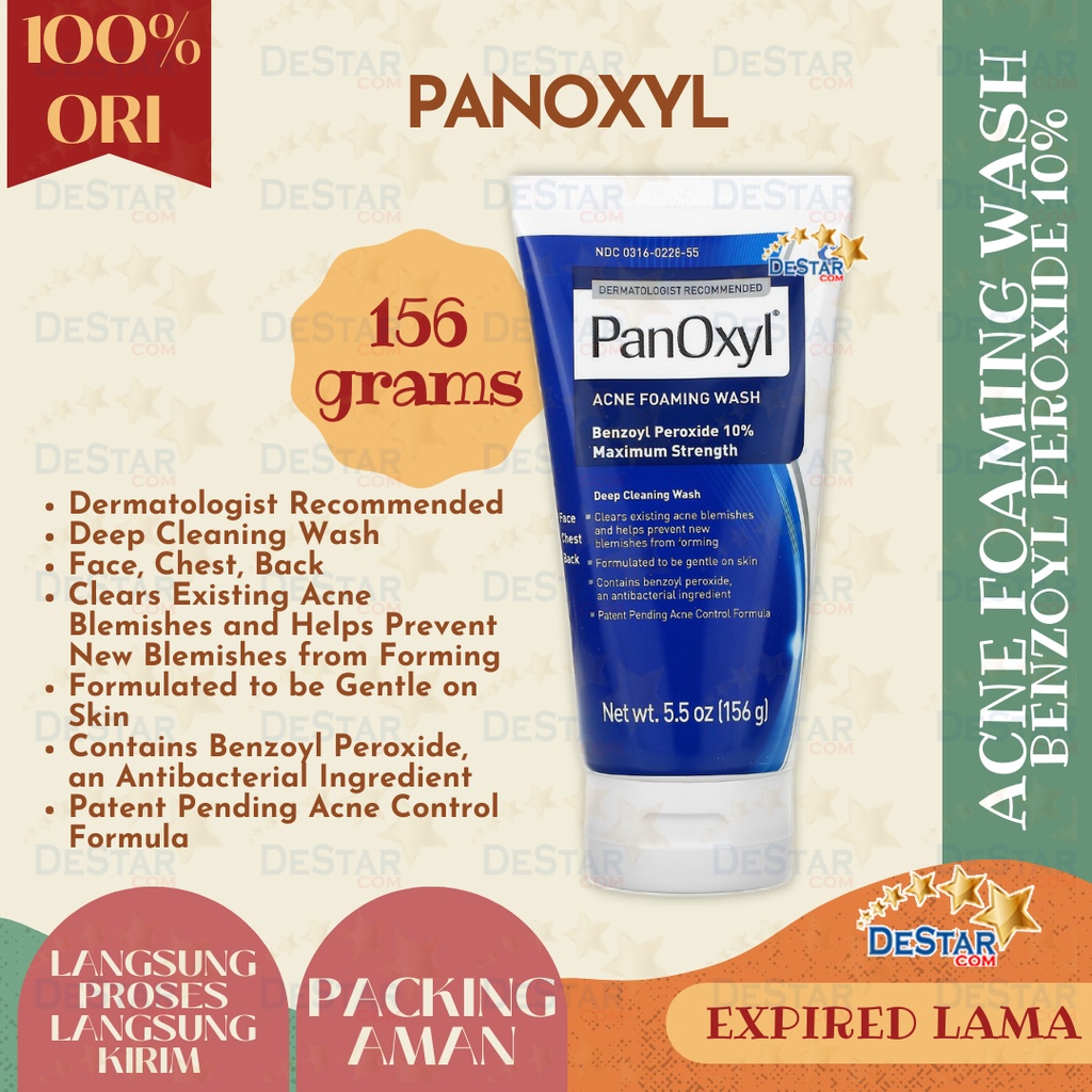 Jual Panoxyl Acne Foaming Wash Benzoyl Peroxide 4 Daily And 10 Maximum