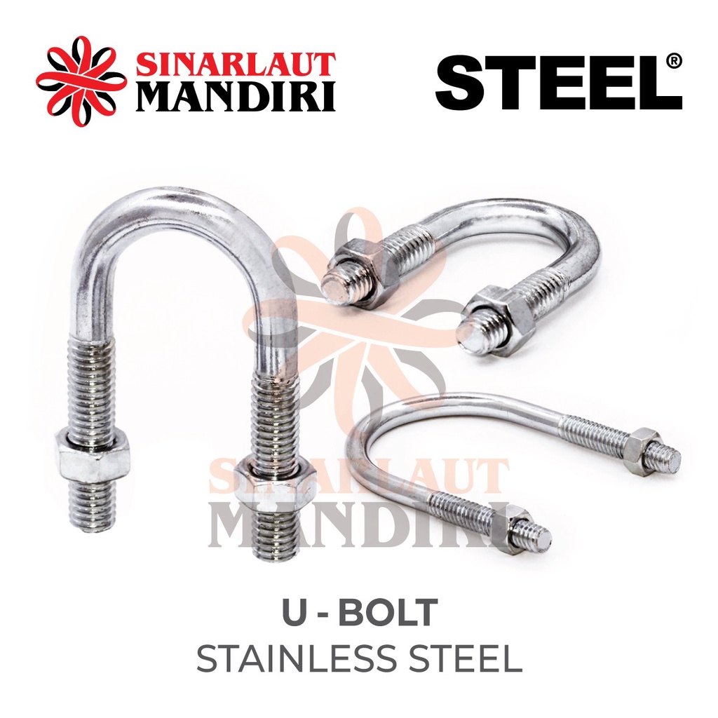 Jual U Bolt / Baut U Stainless Steel 5/16 x 3/4 | Shopee Indonesia