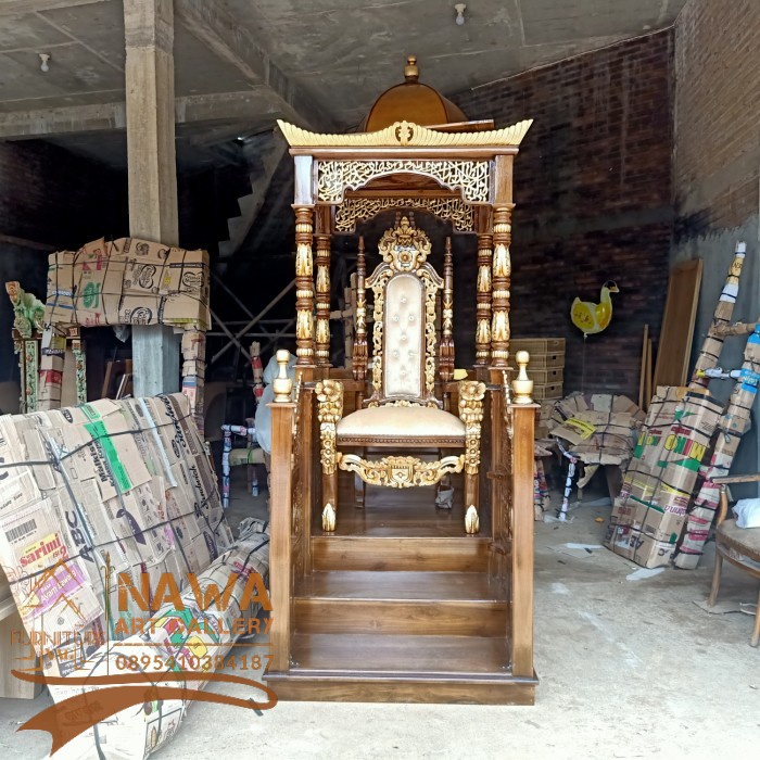 Jual Mimbar masjid kayu jati pintu depan kursi mewah | Shopee Indonesia