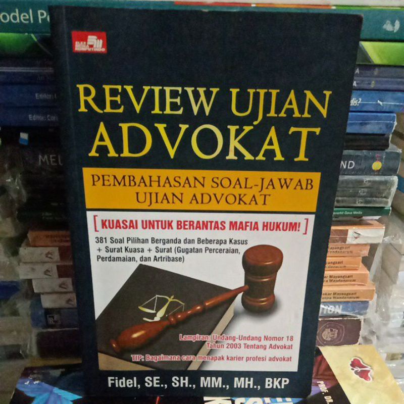 Jual REVIEW UJIAN ADVOKAT PEMBAHASAN SOAL JAWAB UJIAN ADVOKAT | Shopee ... Jual REVIEW UJIAN ADVOKAT PEMBAHASAN SOAL JAWAB UJIAN ADVOKAT | Shopee ...
