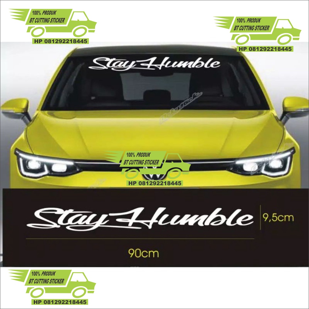 Jual Stiker Cutting Bahan Oracal Sticker kaca model stayhumble sticker ...