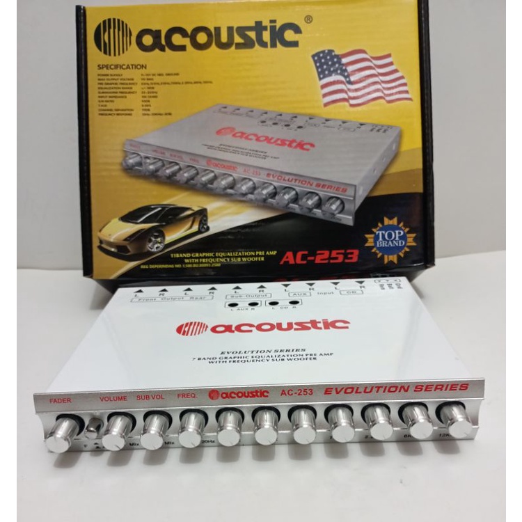 Jual Parametric /Equalizer acoustic ac-253 11 Band GRAPHIC equalizer ...