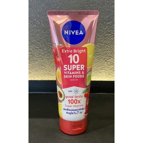 Jual Nivea TUBE PINK BESAR Body serum Nivea extra bright 10 super ...
