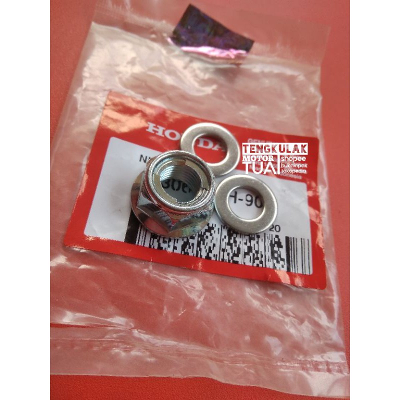 Jual mur lock ring as pivot garpu swing arm original cb100 cb125 gl100 gl125 cg110 cg125 s90 ...