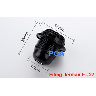 Jual FITTING JERMAN E27 DOUBLE RING / FITTING LAMPU GANTUNG / LAMPU ...