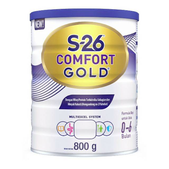 Jual S-26 / S26 Comfort Gold (0-6 Bulan) 800 Gram Kaleng | Shopee Indonesia
