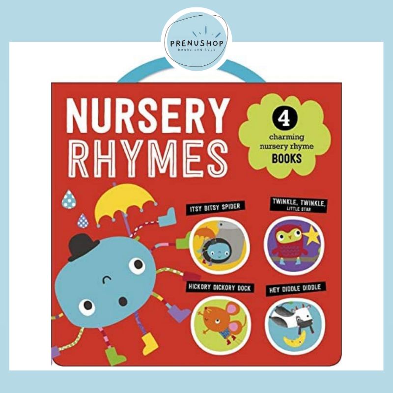 Jual Nursery Rhymes Boxed Set (4 Books Packed with 11 Rhymes) | Shopee ...