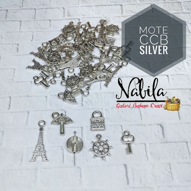 Jual (28pcs) Charm bandul ringan bahan CCB bahan craft kerajinan tangan ...