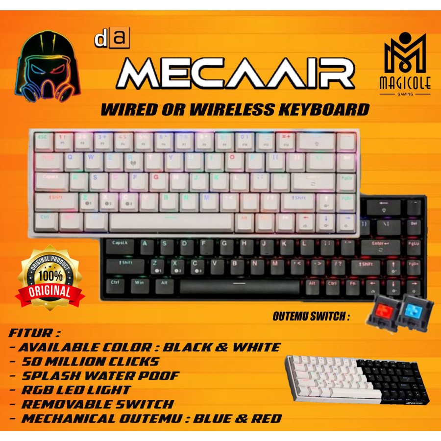 Jual DIGITAL ALLIANCE MECA AIR RGB LED Light - Gaming Keyboard | Shopee ...