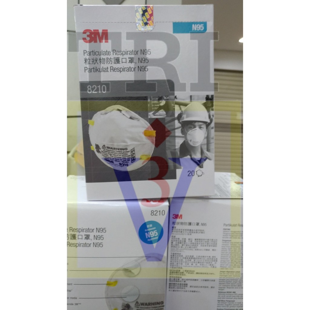 Jual particulate respirator 8210,mask N95 3M | Shopee Indonesia