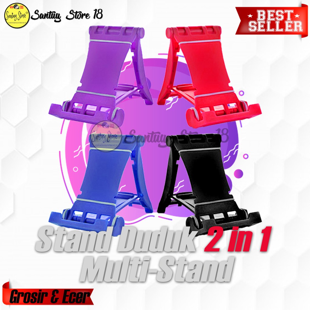 Jual Stand HP / Docking HP / Stand Duduk 2 in 1 Multi-Stand | Shopee ...