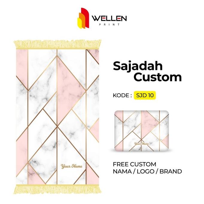 Jual Sajadah custom print nama / cetak sajadah dan pouch ukuran besar ...