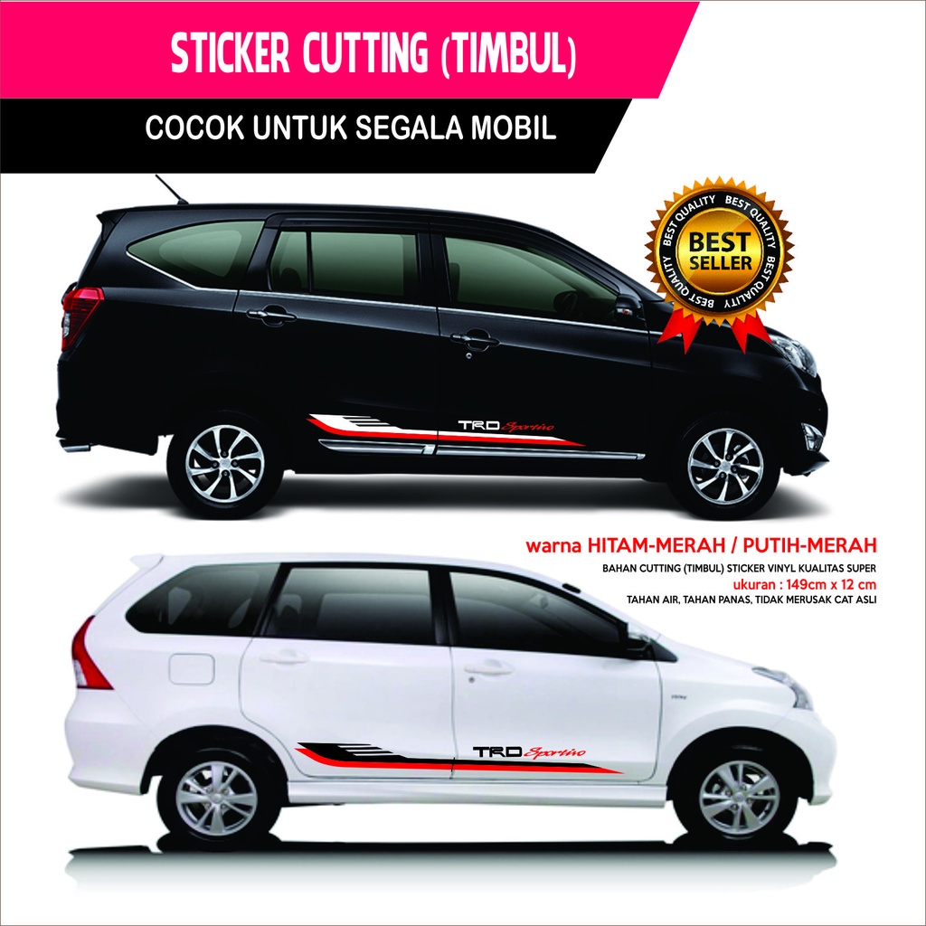 Jual STICKER STRIPING VARIASI STIKER BODY SAMPING MOBIL | Shopee Indonesia