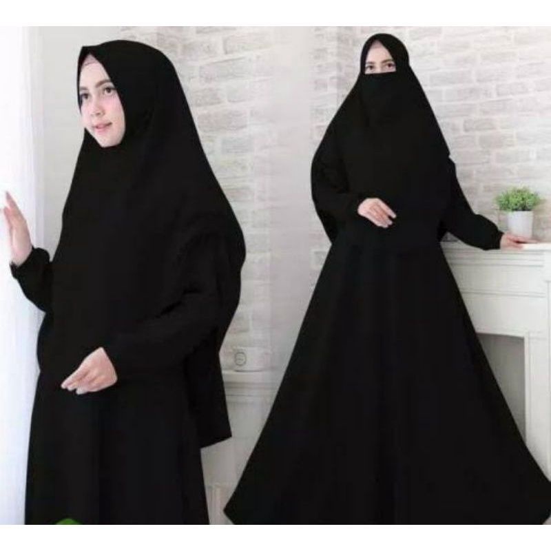 Jual (TERMURAH SESHOPEE) Abaya polos saudi simpel & cantik bagi yg suka ...