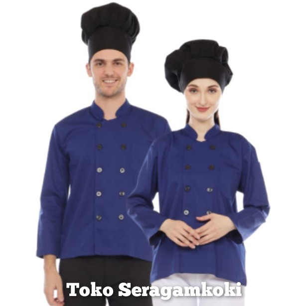 Jual PRIA-KOKI-SERAGAM- BAJU CHEF SERAGAM CHEF LENGAN PANJANG HARGA ...