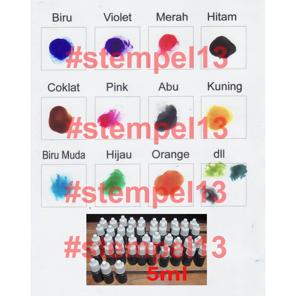 Jual Tinta Refill Khusus Stamp flash / Stempel Warna | Shopee Indonesia