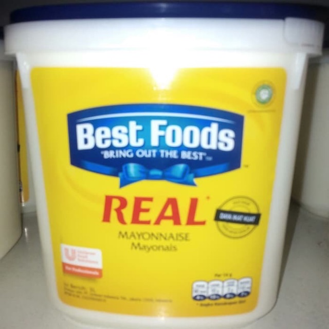 Jual Real mayonnaise Mayo 3 Ltr - Mayones Best Foods atau hellmann's ...