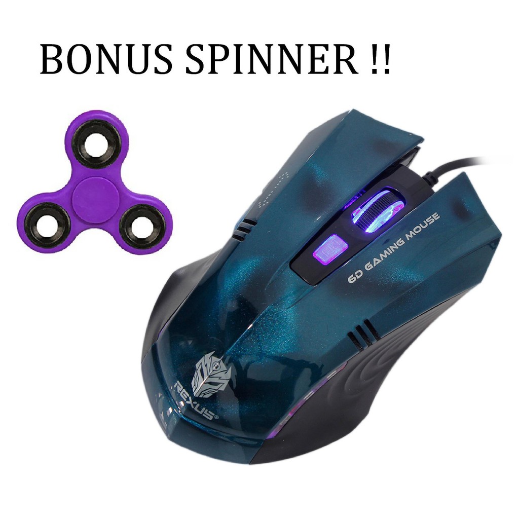 Jual Mouse Gaming Rexus G5 Gaming Mouse Rexus G-5 FREE Spinner Glow In ...