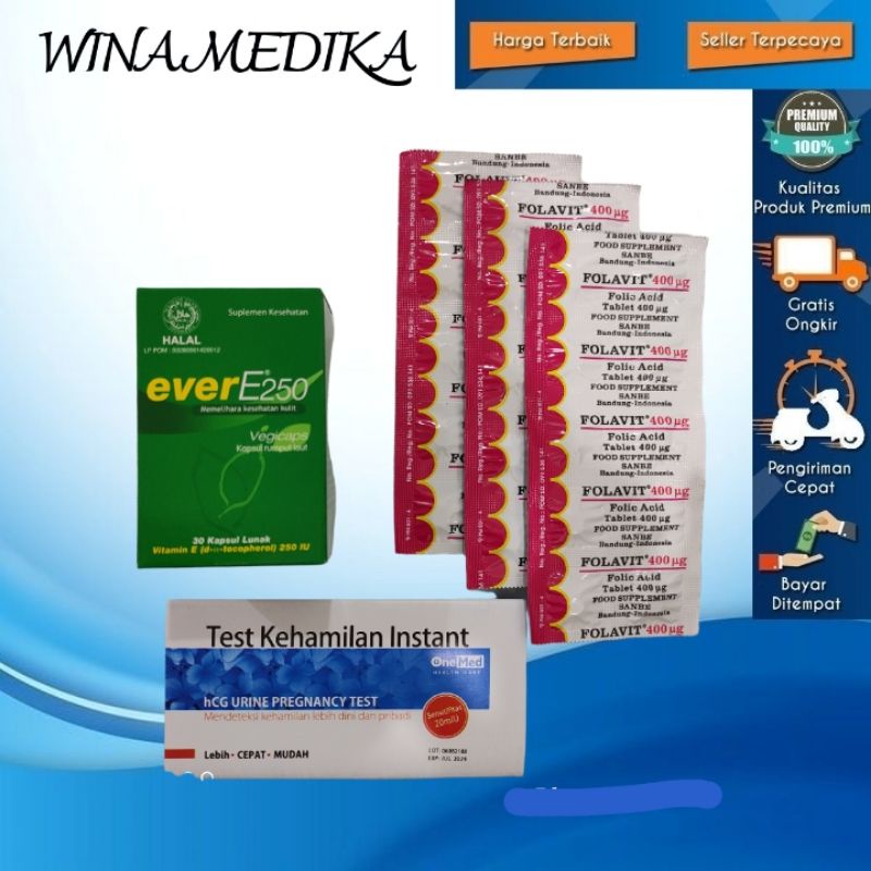 Jual PAKET PROMIL ( EVER E '30, FOLAVIT 400 '30, 1 ONEMED TEST PACK ...
