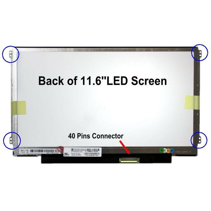 Jual LCD LED Laptop Sony Vaio SVE11 SVE111 Series 11.6 Inch Slim 40 Pin ...