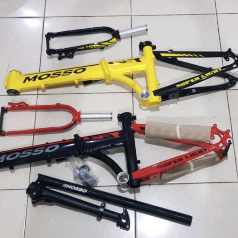 Jual Frameset Sepeda Lipat Mosso F3 20 Inch / 22 inch discbrake Frame ...