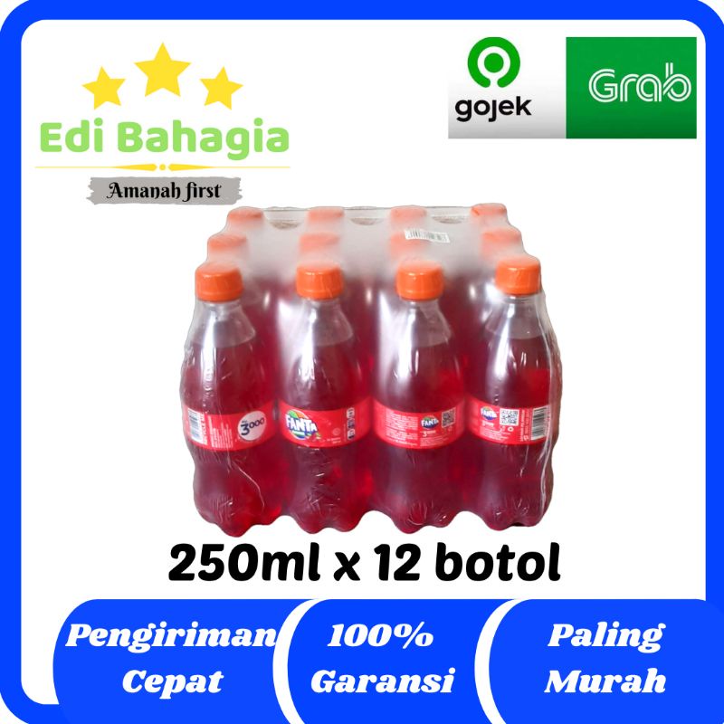 Jual COCA COLA , FANTA , SPRITE BOTOL MINI 250 ML 1 DUS | Shopee Indonesia