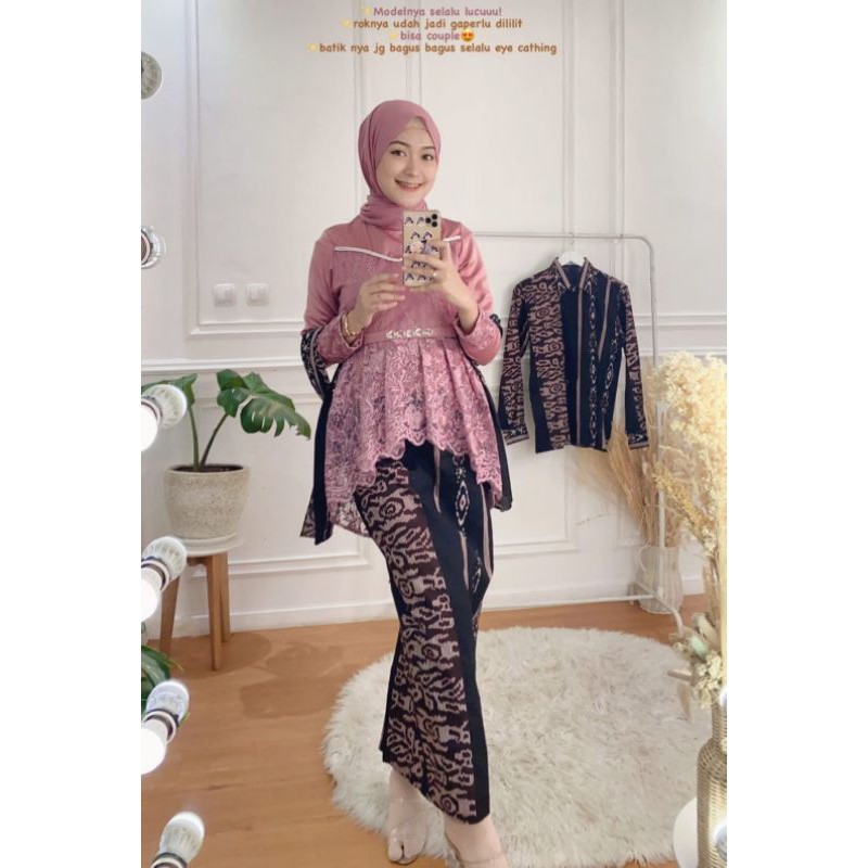 Jual BATIK COUPLE KEBAYA TUNANGAN SARITIW WISUDA LAMARAN NIKAHAN ...