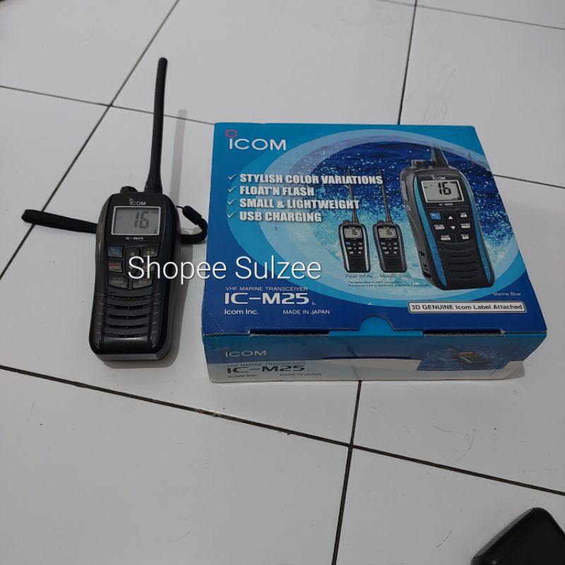 Jual HT ICOM IC-M25 VHF MARINE | Shopee Indonesia