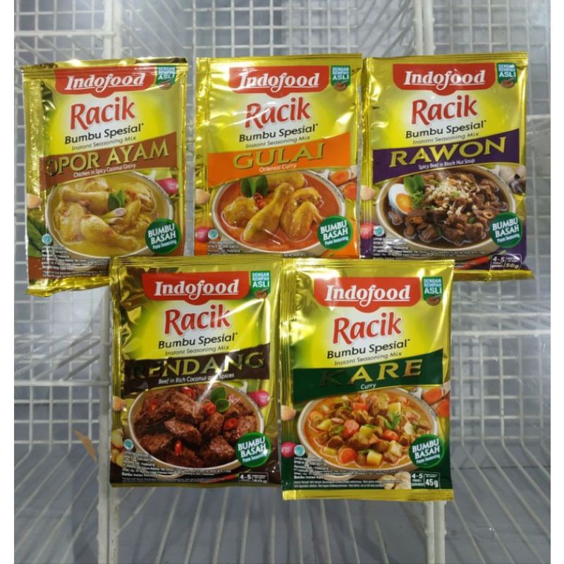 Jual Bumbu Instan RACIK Pasta Indofood aneka rasa 45gr | Shopee Indonesia