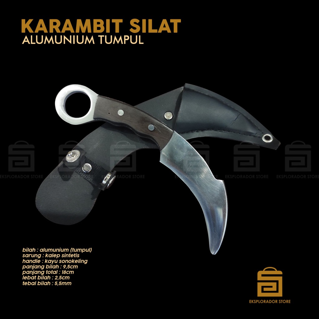 Jual KERAMBIT SILAT TUMPUL ALUMUNIUM | Shopee Indonesia
