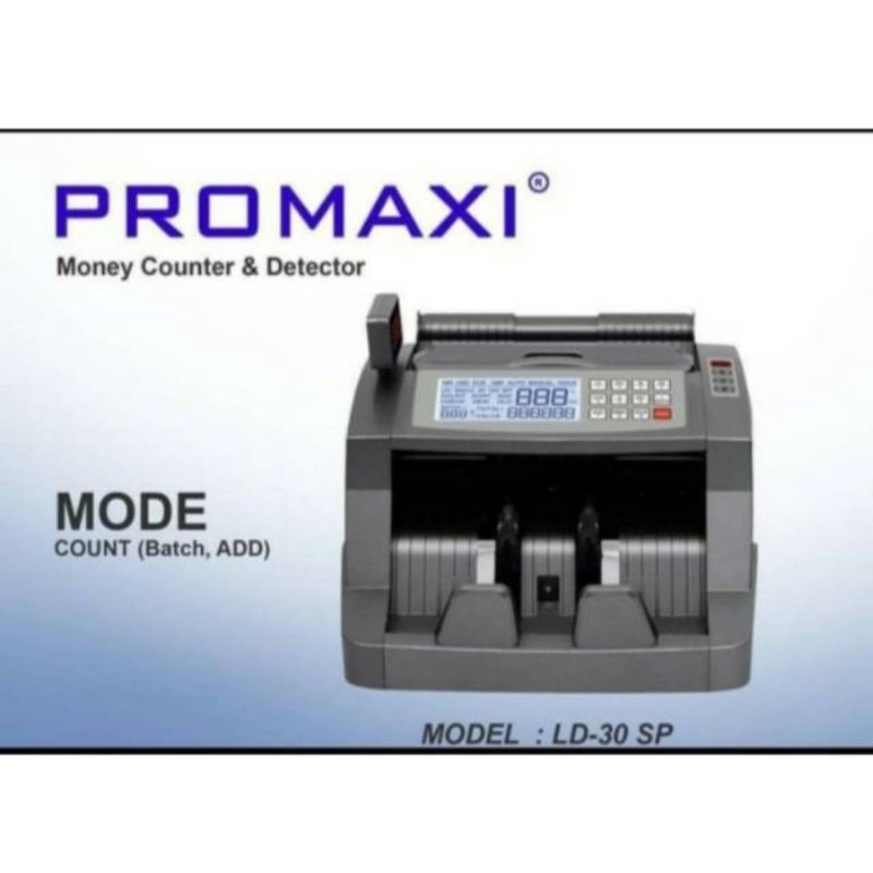Jual Money Counter PROMAXI LD30SP / Mesin Hitung Penghitung Uang LD ...