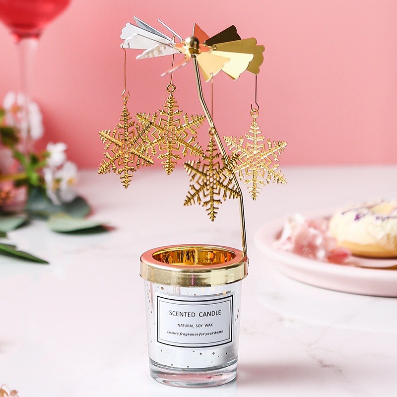 Jual Candlestick lantern rotating props romantic candlelight dinner ...