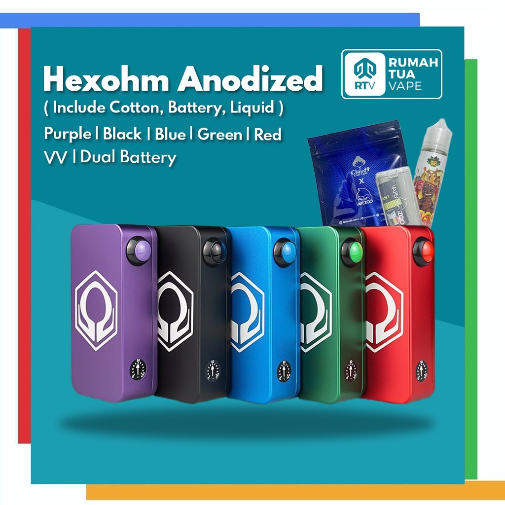 Jual HEXOHM V3 ANODIZED BY VAPEZOO X CRAVING VAPOR AUTHENTIC | Shopee Indonesia