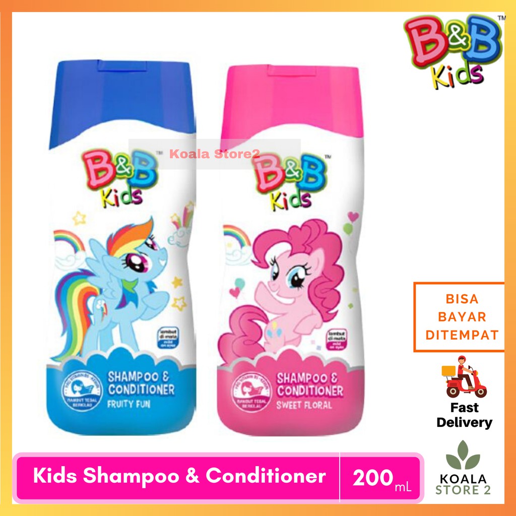 Jual B&B Kids Shampoo Conditioner 200 ml - Little Pony - Shampoo dan Kondisioner Anak | Shopee ...
