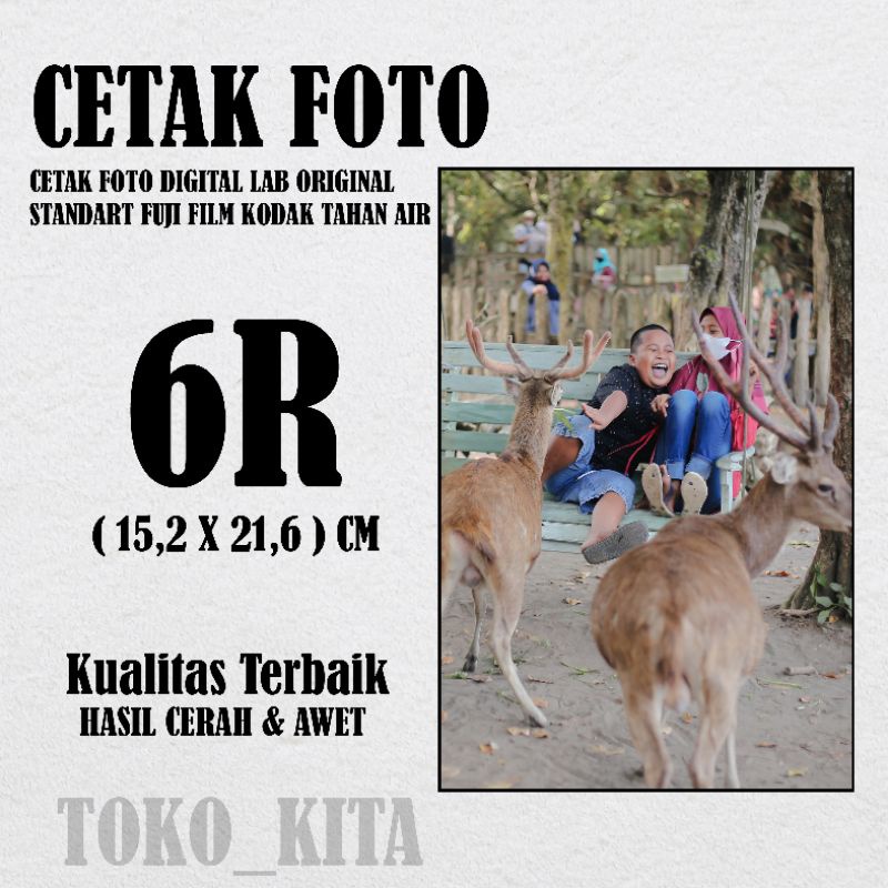 Jual CETAK FOTO 6R MURAH : ( 15,2 X 21,6 )Cm | Shopee Indonesia