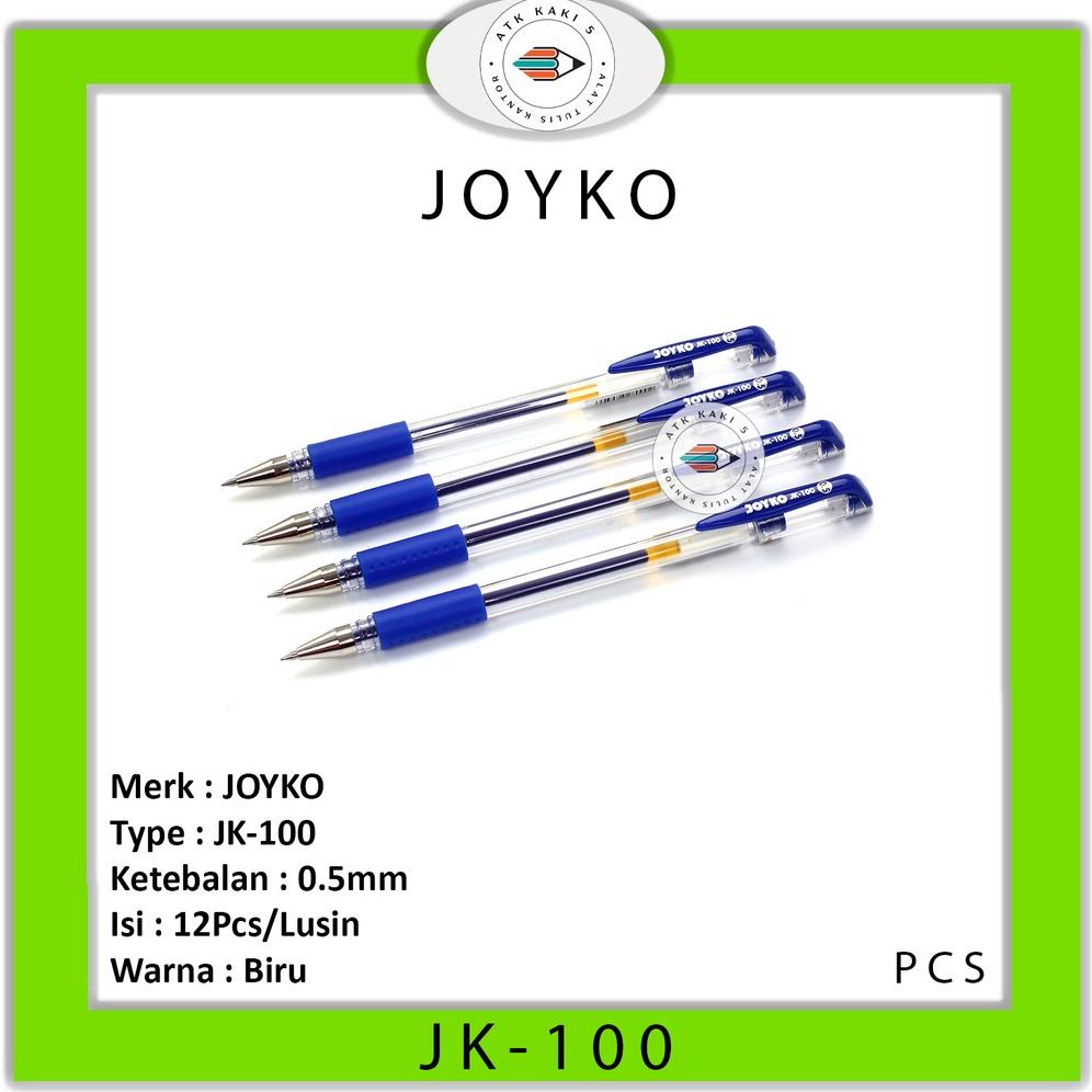 Jual JOYKO - Ballpoint Biru JK-100 - PCS | Shopee Indonesia