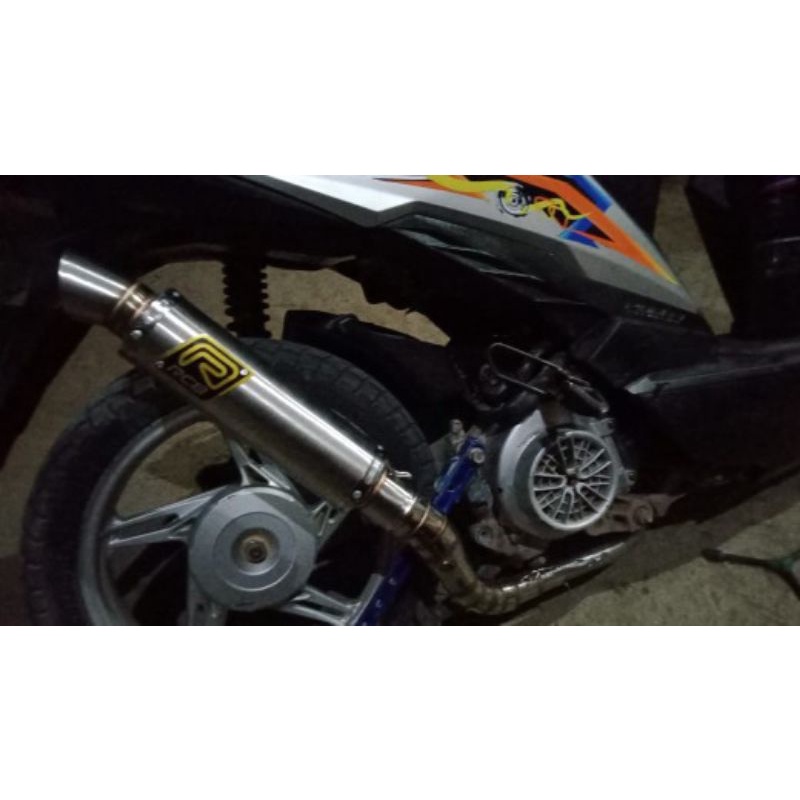 Jual Knalpot Racing RCB Corong buat all metic Mio sporty beat Vario ...