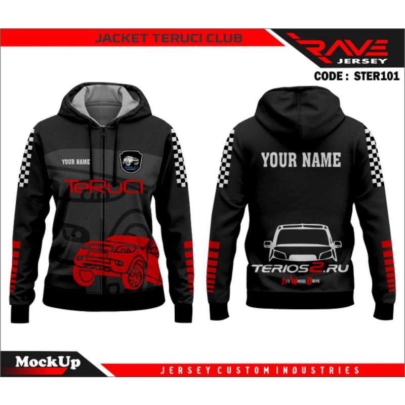 Jual JAKET TERUCI CLUB PRINTING CUSTOM | Shopee Indonesia
