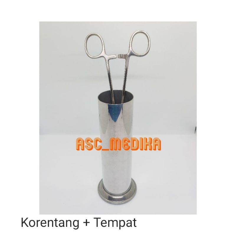 Jual Korentang SET + Tempat Tabung Korentang Stainless steel | Shopee ...