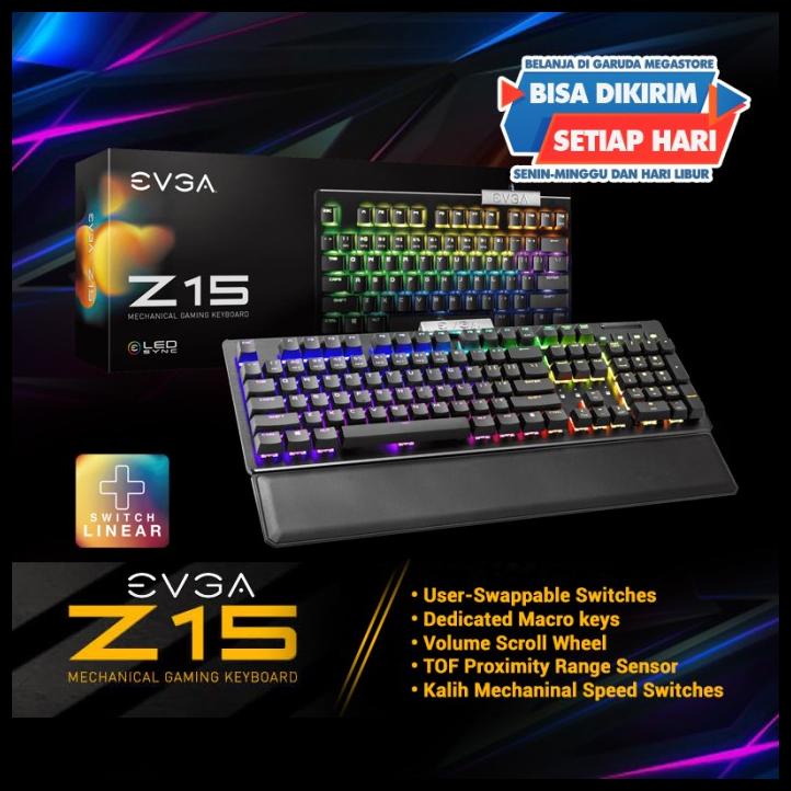 Jual Evga Mechanical Gaming Keyboard Z15 Swappable Key Switch | Shopee ...