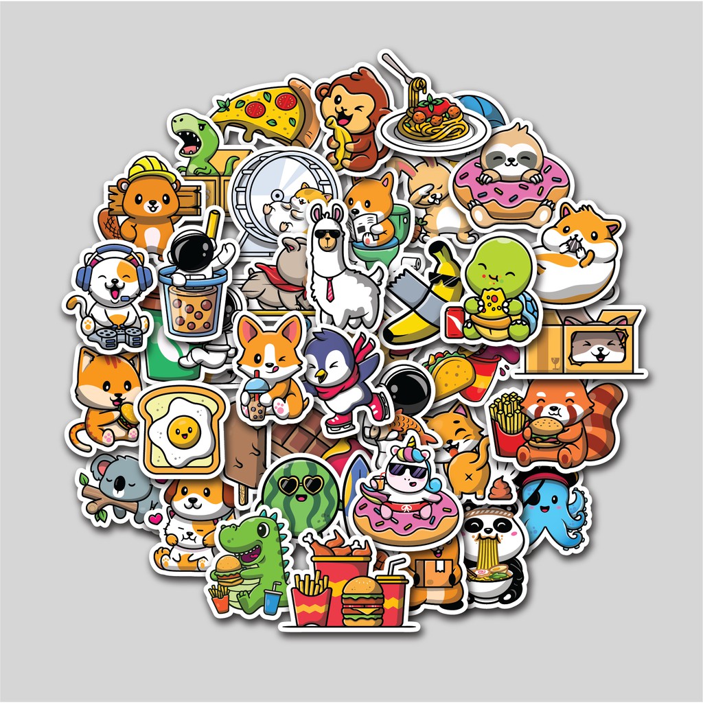 Jual STICKER PACK CHIBI CHARACTER | STICKER TUMBLER | STIKER LAPTOP ...