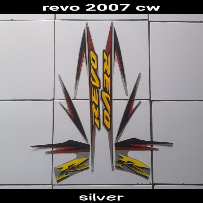 Jual striping Stiker motor striping revo cw 2007 silver list strip ...