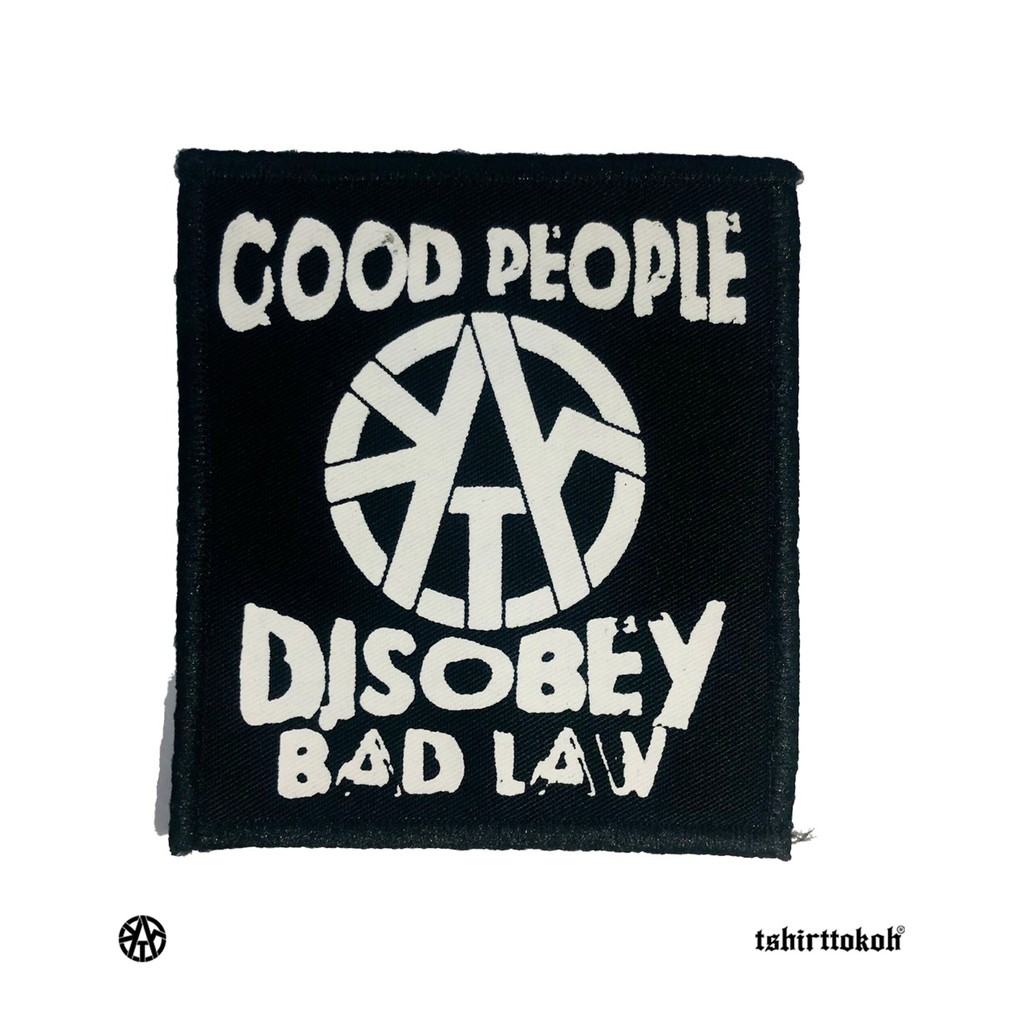 Jual Tshirttokoh - Patch Disobey | Shopee Indonesia