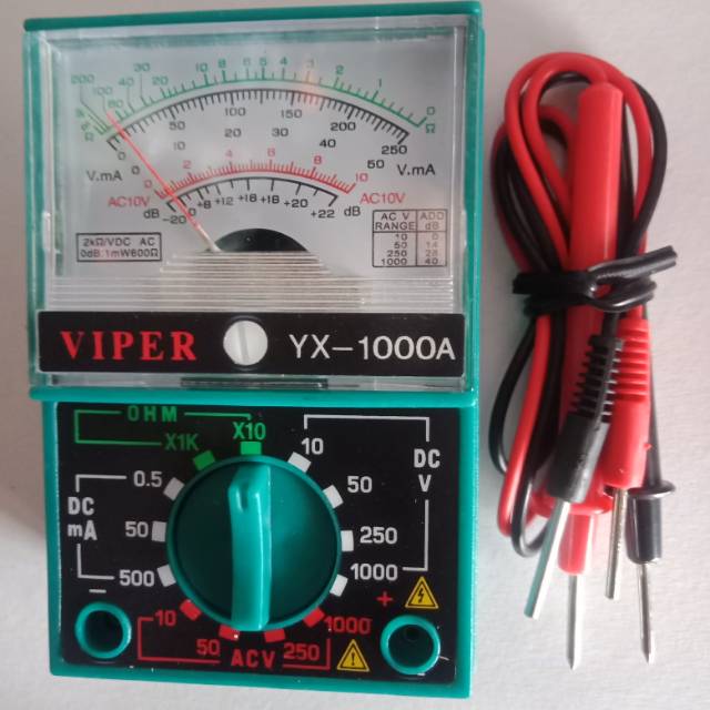 Jual Avometer analog kecil / Avo analog Multitester analog kecil BONUS ...