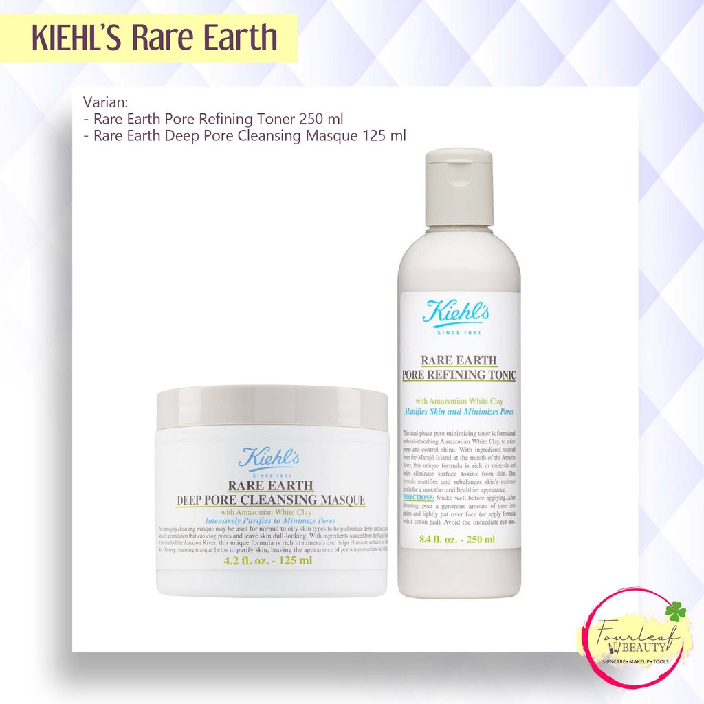 Jual Kiehls Rare Earth Pore Refining Tonic Deep Pore Cleansing Masque