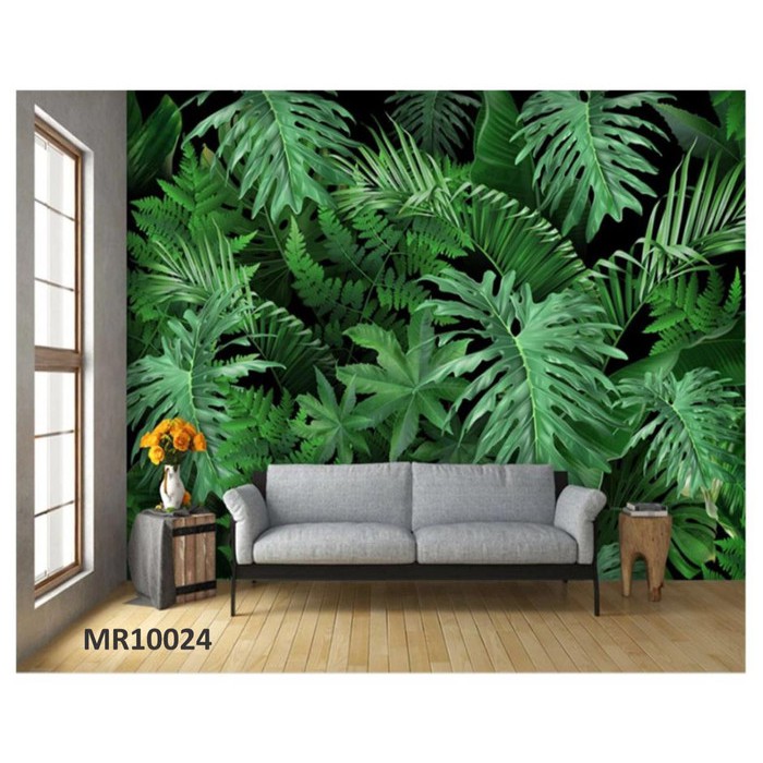 Jual Photowall Mural Dinding 3d Wallpaper Mural Motif Pemandangan Daun