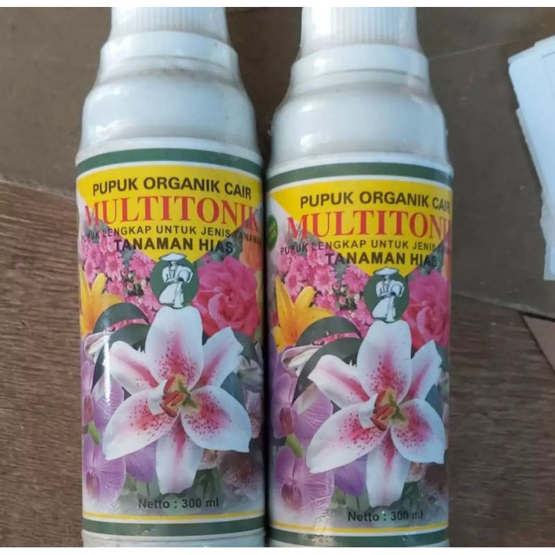 Jual Pupuk Organik Multitonik Cair Untuk Bunga Dan Tanaman Hias - 300ml ...