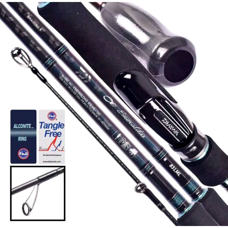 Jual JORAN DAIWA EMERALDAS | EGING | CASTING | SOLID TIP | PILIH UKURAN | Shopee Indonesia