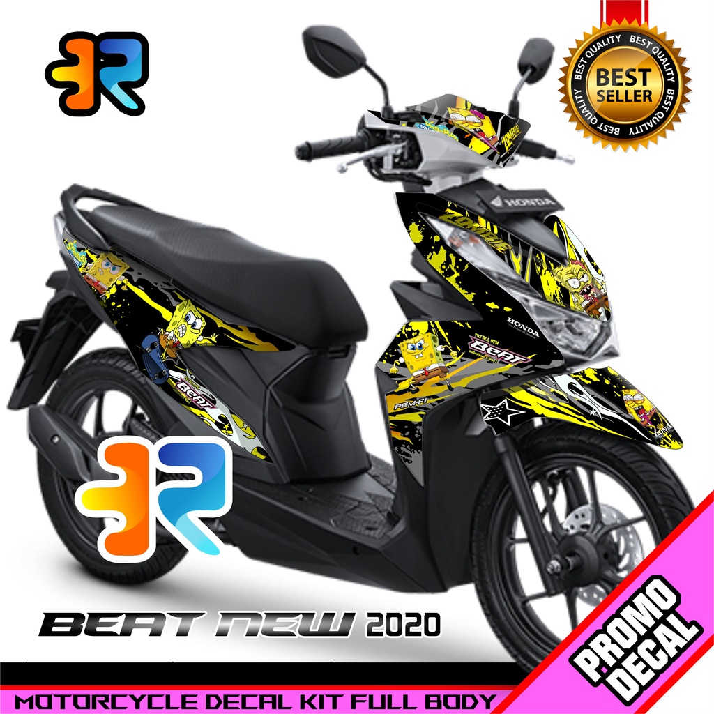 Jual Decal Sticker Motor Beat 2020 Desain Spongebob Full Body | Shopee ...